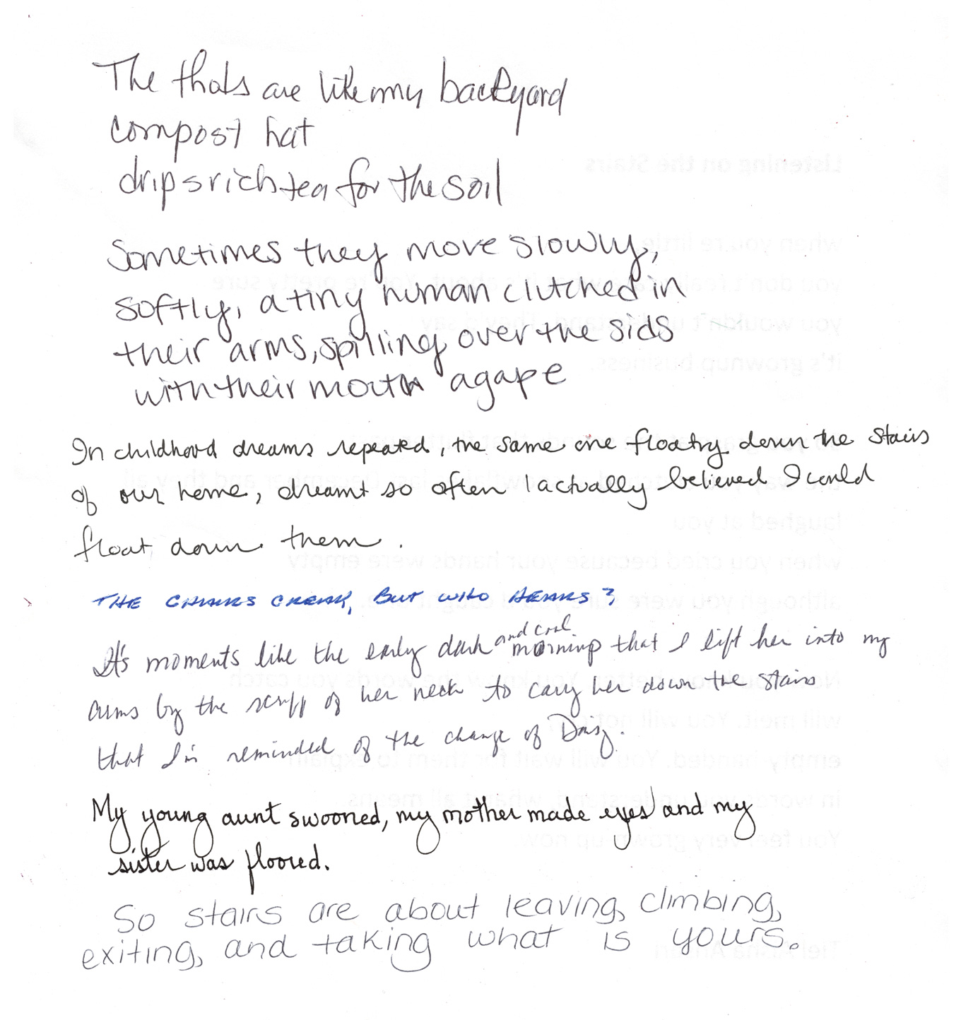 Stairs: A Collaborative Collage Poem ~ Christi Krug